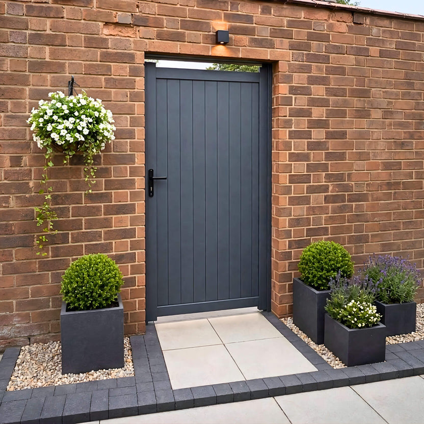 Aluminium Vertical Solid Infill Garden Gate | Readymade Gates